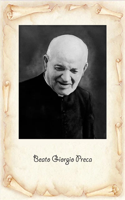 SANTINO HOLY CARD BEATO GIORGIO PRECA tipo pergamena EUR 1,80 - PicClick FR