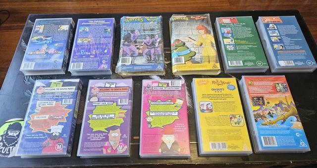 POKEMON BEAVIS AND Butthead Teenage Mutant Ninja Turtle South Park VHS ...