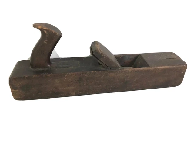 ANTIQUE WOOD PLANER Vintage Woodworking Hand Tool Block Plane Great ...