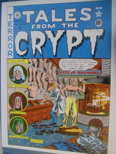TALES FROM THE Crypt #25 Poster EC Comics Feldstein 13" x9-1/2" Wall ...