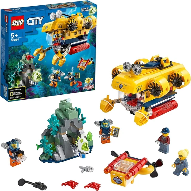 LEGO CITY SEA Expedition Deep Sea Underwater Exploration Submarine ...