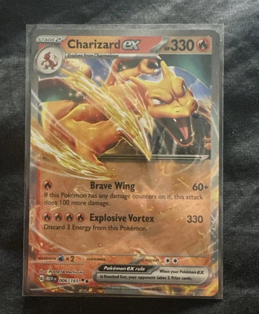 POKÉMON TCG CHARIZARD ex Scarlet & Violet - 151 006/165 Holo Double ...