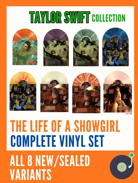 TAYLOR SWIFT: THE Life Of A Showgirl Vinyl Bundle Variants + Target ALL ...