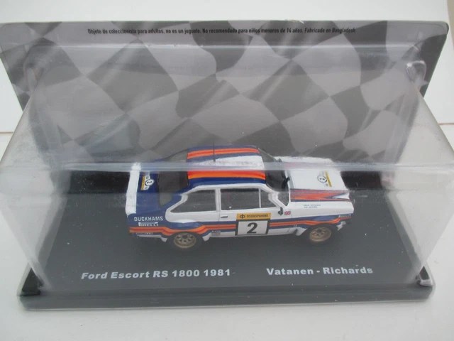 FORD ESCORT MK2 RS1800 rally car model Acropolis1981 A.Vatanen / D ...