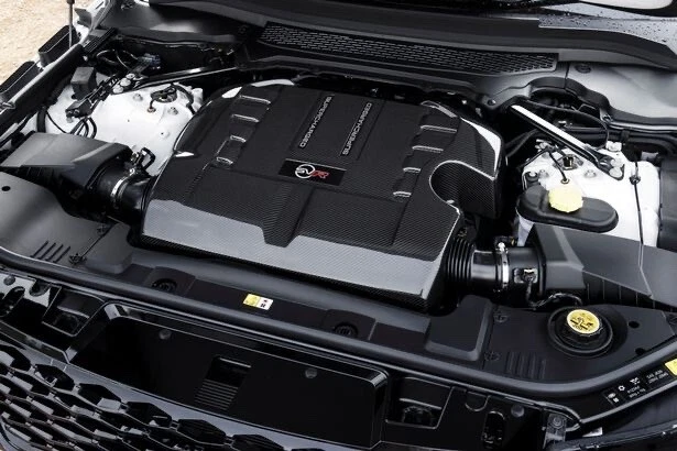 RANGE ROVER SPORT SVR Carbon Fibre Engine cover Vogue 5.0 Defender FK6M ...