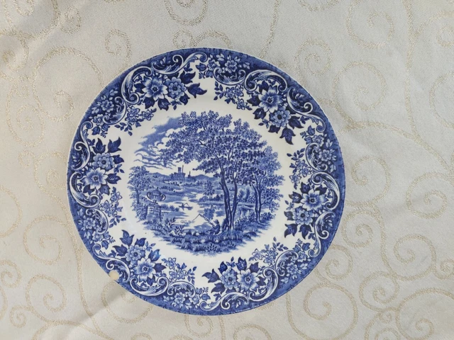 IRONSTONE BROADHURST STAFFORDSHIRE England"The English Scene" Blue ...