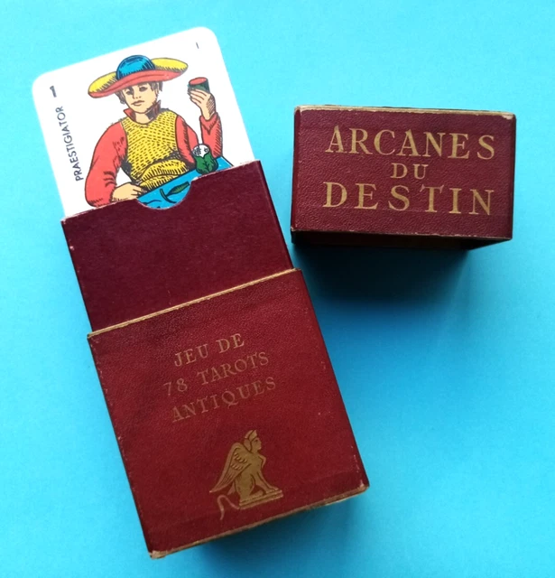C. 1940 - TRES RARE JEU DE TAROT DIVINATOIRE "ARCANES DU DESTIN ...