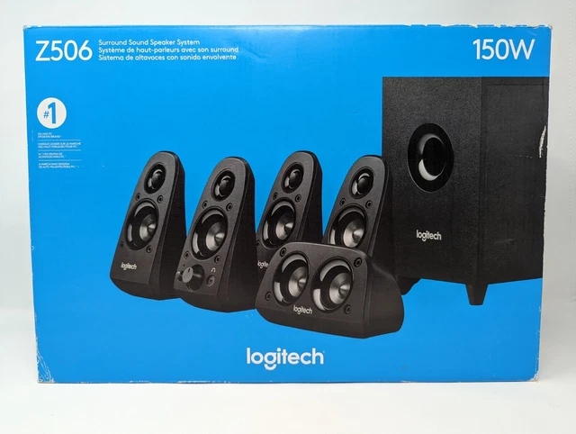 NEW IN BOX Logitech Z506 5.1 Surround Sound Speaker System Home Theater $146.94 - PicClick CA