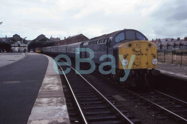 35MM RAILWAY SLIDE of Class 40 40107 @ Llandudno Copyright to Buyer £4. ...