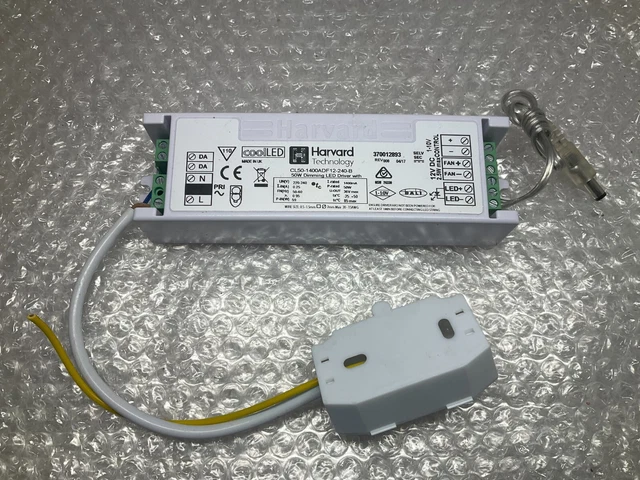 HARVARD CL50-1400ADF12-240-B 50W DIMMING LED DRIVER 1400mA 36V / 12V DC ...