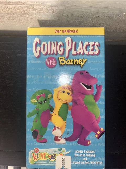 EXTREMELY RARE BARNEY - Going Places With Barney VHS (Blockbuster ...