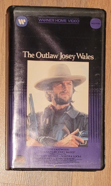 THE OUTLAW JOSEY Wales VHS Clamshell Clint Eastwood Warner Bros Canada ...