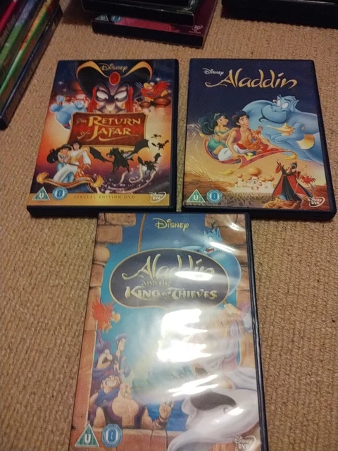 Disney Aladdin Dvd Bundle Inc Return Of Jafar And King Of Thieves £299 Picclick Uk