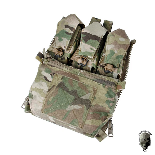 TMC ZIP-ON PANEL Pouch Assault Back Panel Pack pour FCV Plate Carrier ...