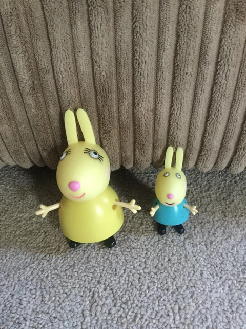 PEPPA PIG MUMMY Rabbit And Rebecca Rabbit Poseable Figures £10.00 ...