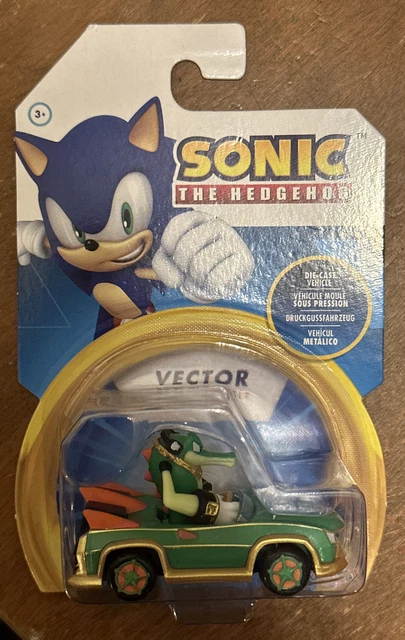 SONIC THE HEDGEHOG VECTOR SONIC SHADOW Die-Cast Vehicle Team Car Racing ...