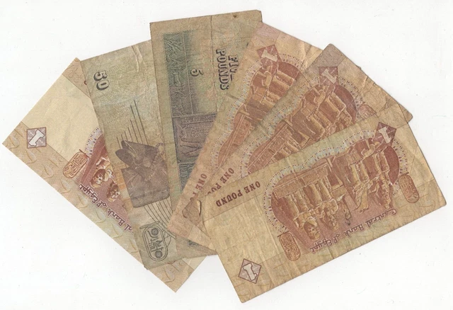 EGYPT – BANKNOTES – Mixed – Bulk Lot – x6 £7.00 - PicClick UK