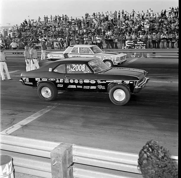 BOBBY WARREN CHEVROLET Nova Drag Car 1974 Motor Racing Old Photo $8.50 ...