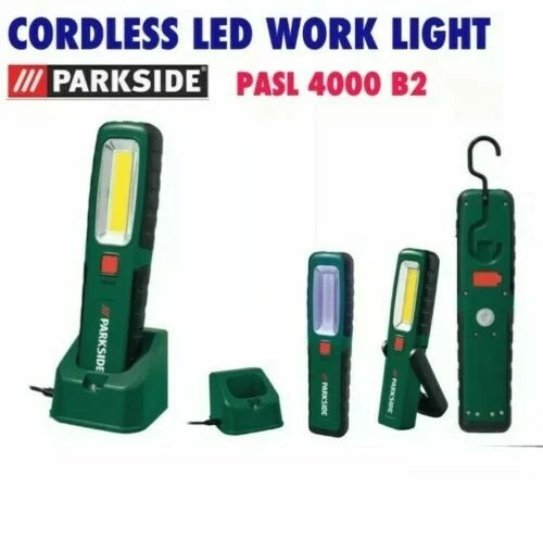 LUCE DA LAVORO LED CORDLESS PARKSIDE CON LUCE UV RICARICABILE 3,7 V ...
