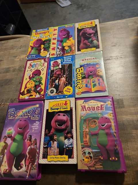 BARNEY AND FRIENDS Classic Collection VHS Lot of 8 Santa Live Concert ...