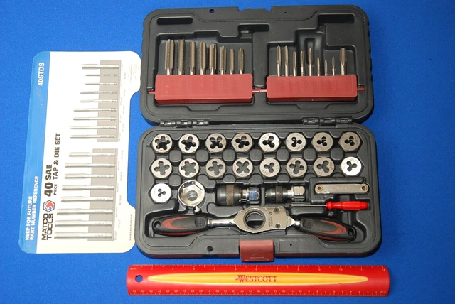 MATCO TOOLS 40 Piece Sae Tap And Die Set 40Stds $175.70 - PicClick