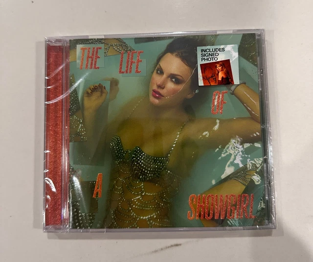 TAYLOR SWIFT - The Life of a Showgirl CD + Hand Signed Photo 3 IN HAND ...