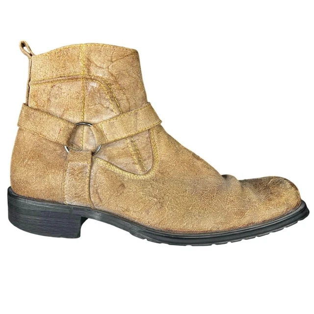 BED STU MEN’S Tan Suede Harness Chelsea Boots Size US 11 £107.92 ...