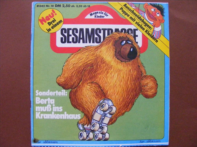 SESAMSTRASSE ZEITSCHRIFT VINTAGE alt Kinder Original Hefte von früher ...