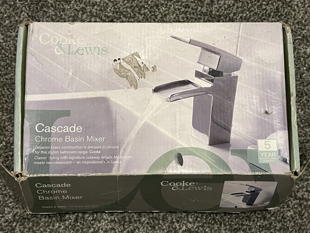COOKE & LEWIS Cascade Chrome Basin Mixer - BSLT3296 Product Code : Lot ...