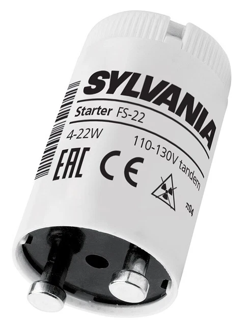 SYLVANIA FS-22 4-22W Fluorescent Light/Tube Starter Switch 10 Pack £9. ...