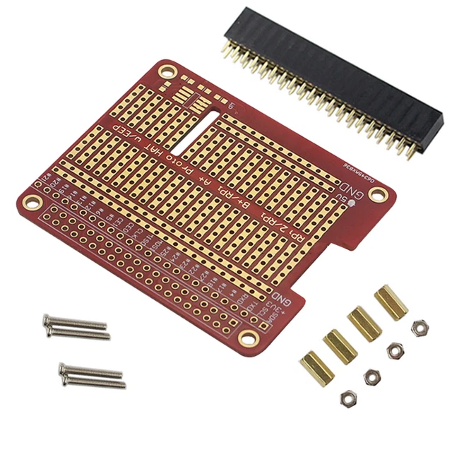 40-PIN GPIO EXTENSION Board DIY Proto HAT Shield For Raspberry Pi 3B/3B ...
