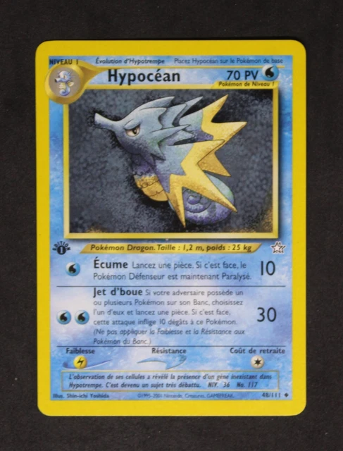 CARTE POKEMON 48-111 - Hypocéan 1ère édition Néo Genesis EUR 35,00 ...