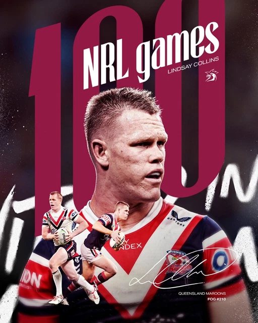 NRL RUGBY STATE Of Origin Qld Maroons Team Player Poster,Bargain,1,Free ...
