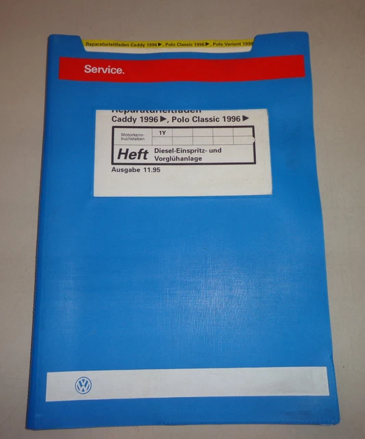 MANUEL VW CADDY 9KV / Polo Classic 6N Diesel Injection Système de ...