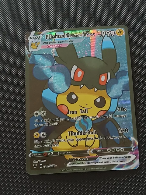 PIKACHU POKEMON CHARIZARD Cosplay Carte Card New Holo Prism Collection ...