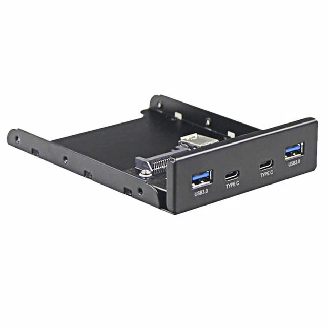 4 PORTS MULTI USB Hub Splitter Front Panel Combo Bracket Adapter ...