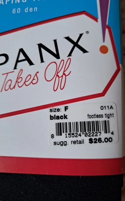 SPANX TAKES OFF Footless Shaping Tights - Color Black - Size F £11.66 ...