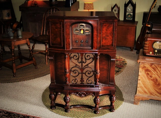 VINTAGE ZENITH CONSOLE Tube radio model 411, restored $488.00 - PicClick