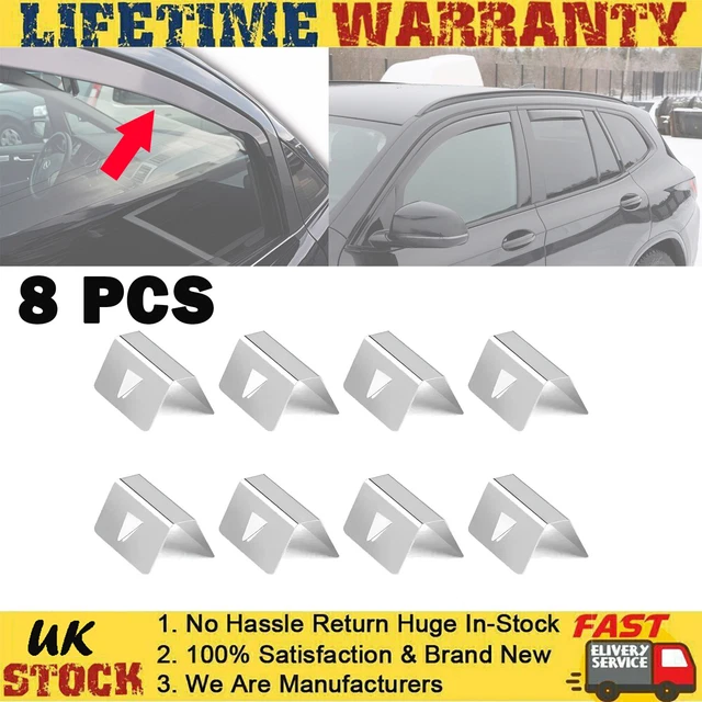 8PCS WIND DEFLECTOR Clips Car Channel For Heko G3 SNED Clip Replacement ...