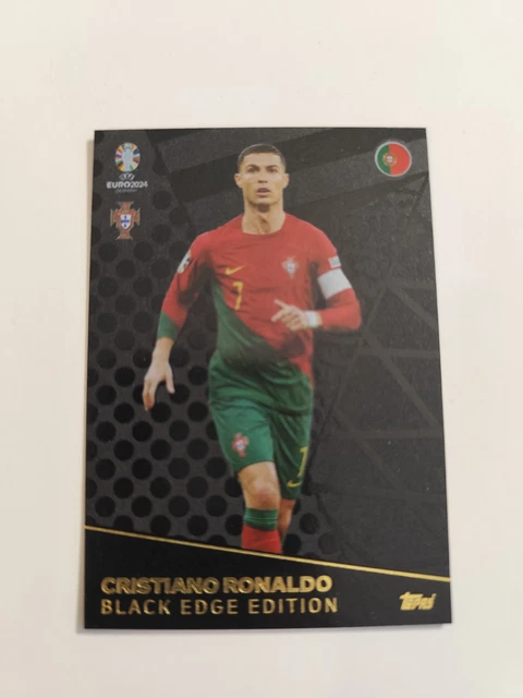 TOPPS MATCH ATTAX UEFA EURO 2024 Cristiano Ronaldo Black Edge Edition #BE7 EUR 10,79 - PicClick DE