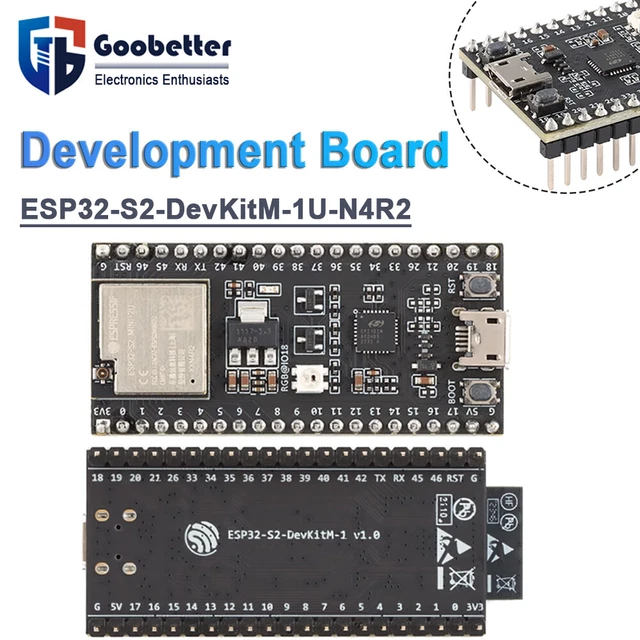 ESP32-S2-DEVKITM-1U-N4R2 WITH ESP32-S2-MINI-1-2U WiFi Development Board ...