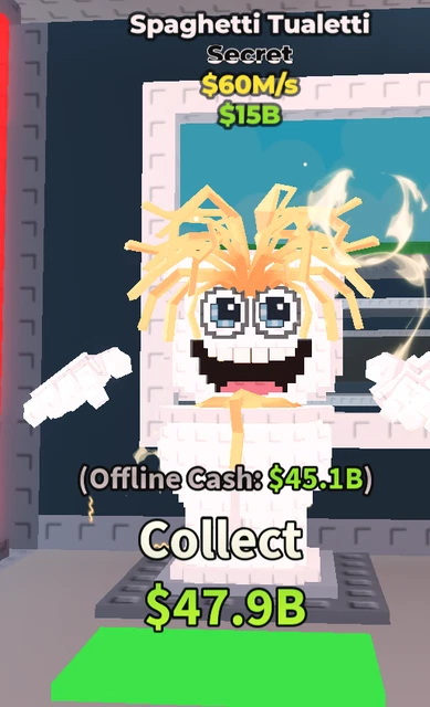 SPAGHETTI TUALETTI $60M/S 🔥Steal A Brainrot | SAB |🔥 SECRET | RARE $19. ...