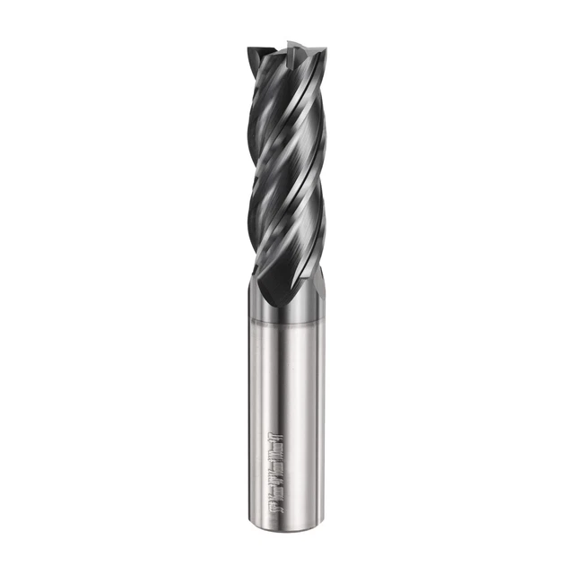 SQUARE END MILL 16mm x 40mm x 16mm x 100mm TiAlN Coat 4 Flute 45 Degree ...