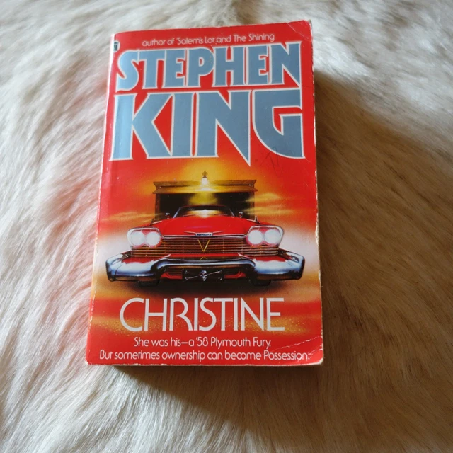 VINTAGE STEPHEN KING Christine 1984 Vintage HORROR Book Vintage Terror ...