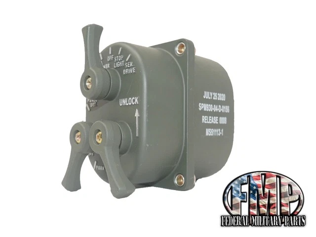 MILITAIRE 24V HUMVEE M35 3 Levier Tête Interrupteur M151 M35A2 M54 M809 ...
