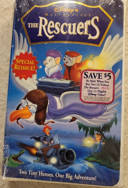 THE RESCUERS 1999 Disney Masterpiece Collection VHS New Sealed ...