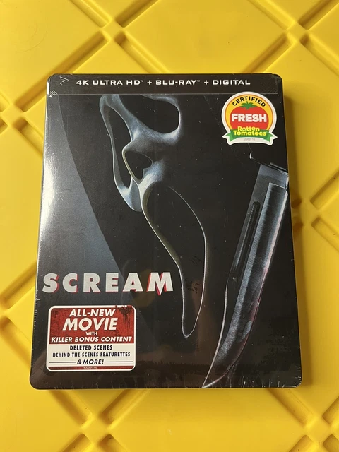 SCREAM (2022) 4K UHD Steelbook + Blu-ray + Digital (Factory Sealed) £29 ...