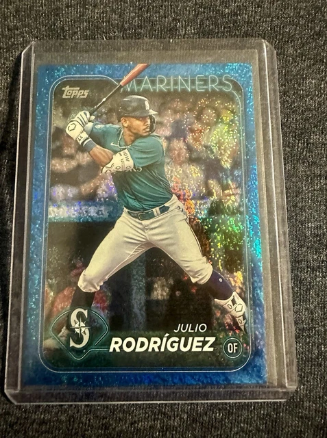 2024 TOPPS SERIES 1 Julio Rodriguez feuille bleue parallèle /999 #44 ...