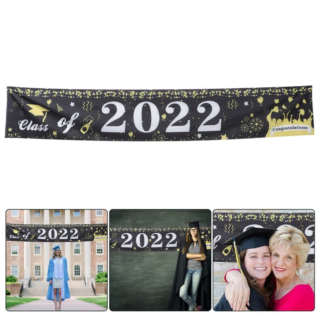 2022 GRADUATION DECORATIONS Graduation Banner Congratulations Banner £ ...