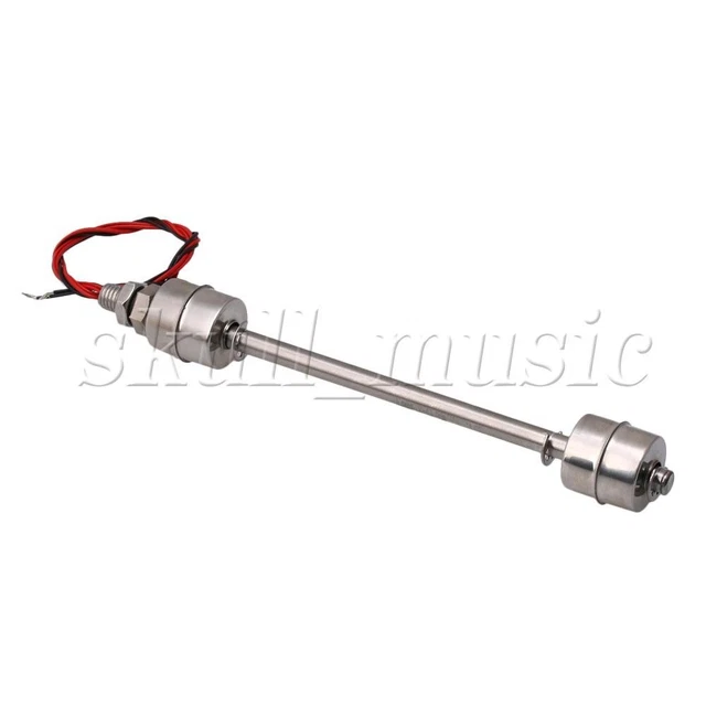 FLOAT SWITCH STAINLESS Steel Double Ball Liquid Float Switch 30mm Cable ...